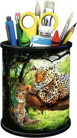 Ravensburger 3D Puzzle Stojan: Levharti / 54 dílů / 9.5 x 7.7 x 7.7 cm