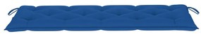Lavice Batavia s modrou poduškou 150 cm masivní teak,  3062206