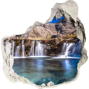 Wallmuralia Nálepka fototapeta 3D Vodopád v horách 75x75 cm