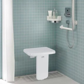 skládací ABS sprchové sedátko 39,9 × 42,4 cm nástěnná sprchová lavice 199,6 kg
