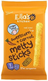 Ella's Kitchen BIO křupavé tyčky s kukuřicí a mrkví (16 g)