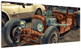 Obraz historického auta (100x40cm)