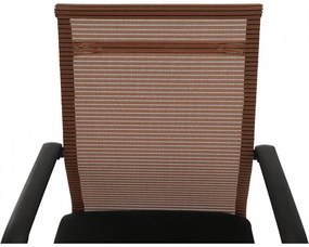 Tempo Kondela Konferenční židle ESIN, hnědá/černá