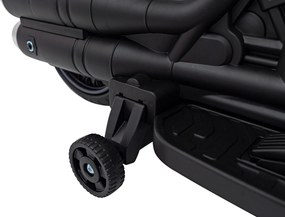 Ramiz Elektrická motorka Chopper FASTER pro děti bílá + FM rádio + audio panel + LED