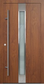 FM Turen - Feldmann & Mayer Vchodové dveře s ocelovým opláštěním FM Turen model DS05 Orientace dveří: Levé, otevírání dovnitř, Dekor: Zlatý dub, Standardní rozměr dveří včetně rámu: 100 cm x 220 cm - vnější rozměr rámu