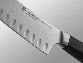 Wüsthof PARTNER / Nůž Santoku / 17 cm / duté výbrusy / plně kovaná oce