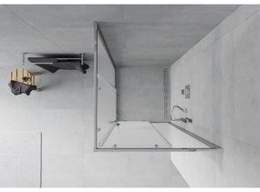 Mexen RIO - Čtvercový sprchový kout 70x70 cm, neprůhledné-mráz, 860-070-070-01-30