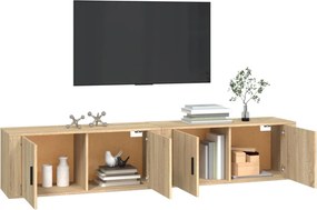 Nástěnné TV skříňky 2 ks dub sonoma 100 x 34,5 x 40 cm 3188369