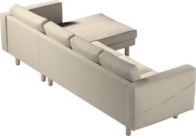 Potah na pohovku IKEA Norsborg 4-místná se šezlongem barva béžová látka pletený vzor