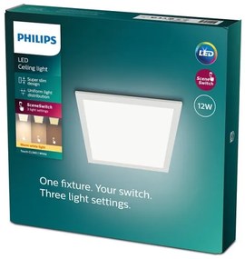 Philips - LED Stmívatelné stropní svítidlo SLIM SCENE SWITCH LED/12W/230V 2700K