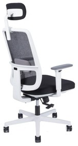 Kancelářská ergonomická židle Office Pro CANTO W — černá / bílá
