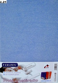 Veratex Froté prostěradlo  80x220/16 cm (č.21-sv.modrá)  Froté