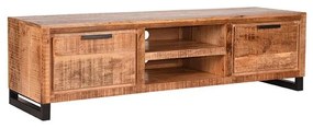 TV stolek Glasgow - přírodní mangové dřevo - 160 cm