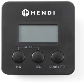 Černá digitální minutka s magnetem Hendi
