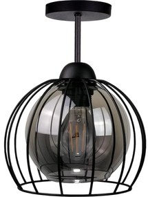 Keter Lighting | Přisazený lustr SOLO BLACK 1xE27/60W/230V | KE0091