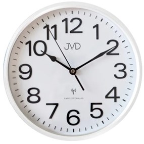JVD Rádiem řízené přehledné bílé hodiny JVD RH683.1