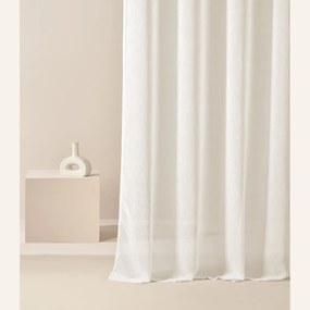 Room99 Záclona na kroužcích Sensia Jednobarevná Barva: Krémová, Velikost: 350 x 250 cm