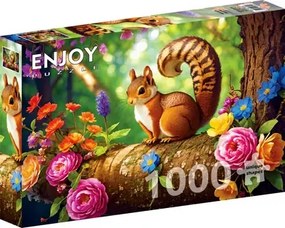 ENJOY Puzzle Kvetoucí veverka / 1000 dílků / od 14 let