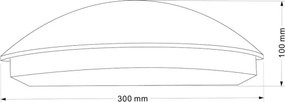 LED Venkovní nástěnné svítidlo ALABAMA LED/12W/230V IP54 černá