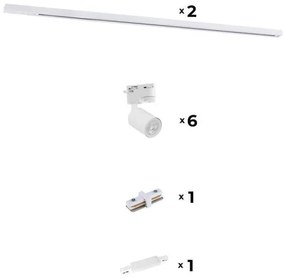 Zuma Line 3041 - Bodové svítidlo do lištového systému REFLEKTOR 6xGU10/10W/230V