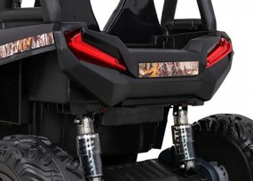 Ramiz Elektrická terénní bugina UTV pro děti černá + dálkové ovládání + zavazadlový prostor + pomalý start + EVA kola + MP3 LED
