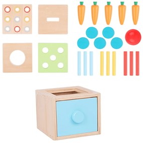 Dřevěná Montessori vkládačka učení barev 4v1 Tooky