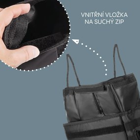 Zopa Odpadkový koš do auta vodotěsný s víkem black