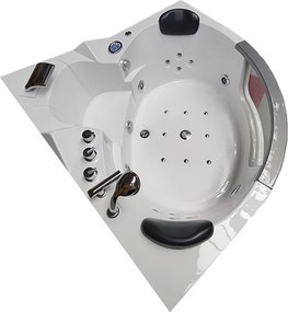BPS-koupelny Hydromasážní vířivá vana Orino 632 135x135 s ohřevem vody