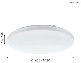 Eglo 97873 - LED Stropní svítidlo FRANIA LED/33,5W/230V