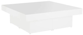 vidaXL Konferenční stolek bílý 90 x 90 x 28 cm dřevotříska
