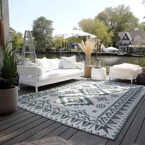 ELLE Decoration, Kusový koberec Gemini 106020 Green z kolekce Elle – na ven i na doma, 80x150, zelená, chodba / předsíň