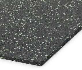 Černo-zelená podlahová guma (deska) FLOMA FitFlo SF1050 - 200 x 100 x 0,8 cm