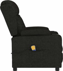 Masážní křeslo černé textil 339060