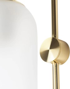 Toolight - Skleněná nástěnná lampa APP664-1W, zlatá, OSW-04660