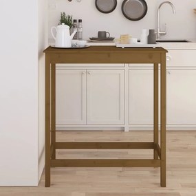 vidaXL Barový stolek 100 x 50 x 110 cm masivní borové dřevo [822154] Barva: medová hnědá