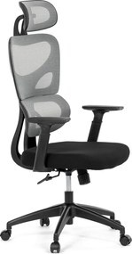 Ergonomická kancelářská židle LEXON - šedá síťovina