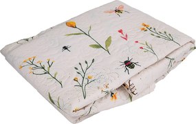 Přehoz na postel INSECTA, krémový Rozměr: 200 x 240 cm