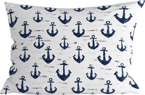 Polybavlněný povlak na polštář NAVYSTA POLY 50x70 cm, modro-bílý