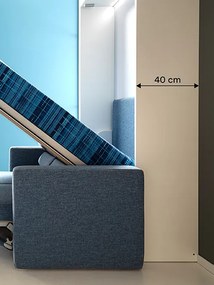 PESSOTTO kování pro sklopnou postel dvoulůžko Dynamic + sedačka Sofa 200x160cm vertikální Šířka područek: 17 cm