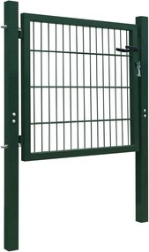 2D plotová branka (jednokřídlá) - zelená | 106x130 cm
