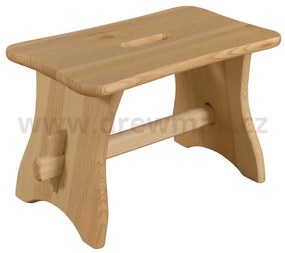 Drewmax KT256 - Dřevěná stolička v.25cm - Borovice
