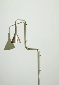 Hübsch Nástěnná lampa Rope Nickel, stříbrná barva, kov