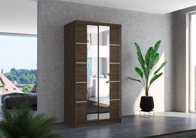 ADRK Furniture Posuvná skříň se zrcadlem KSAWER 100 SW-KSA-CH-100+A633