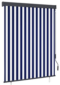 Venkovní roleta 140 x 250 cm modrobílá 145967
