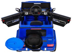 HračkyZaDobréKačky Dětské elektrické autíčko Mercedes G63 AMG modré lakované