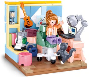Sluban Girls Dream Mini Handcraft M38-B1016B Studovna