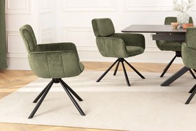 Designová otočná židle Parthenia zelená