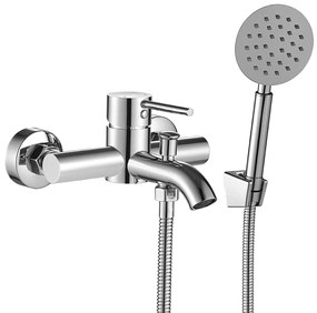 Kuchinox Noia, nástěnná vanová baterie s ruční sprchovou soupravou, chromová, LAV-BNK_011D