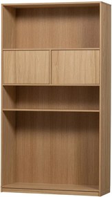 Modulární knihovna v dekoru dubu v přírodní barvě 110x199 cm Modulair – vtwonen