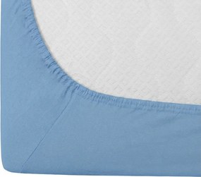 Jersey prostěradlo BASIC světle modré 180 x 200 cm